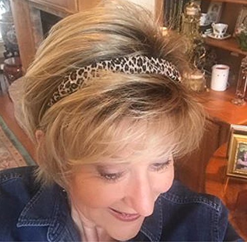 SqHair Hinged Headband fits like sunglasses providing lift and style without giving you a headache Band (Black-Crystals)