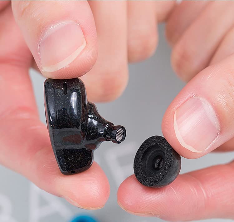 Zotech 6 Pair Replacement Memory Foam and Silicone Ear Tips for Sony WF-1000XM4 / WF-1000XM3 and Jabra Elite Active 65t, 75t, 85t with Storage Box (S/M/L, Black)