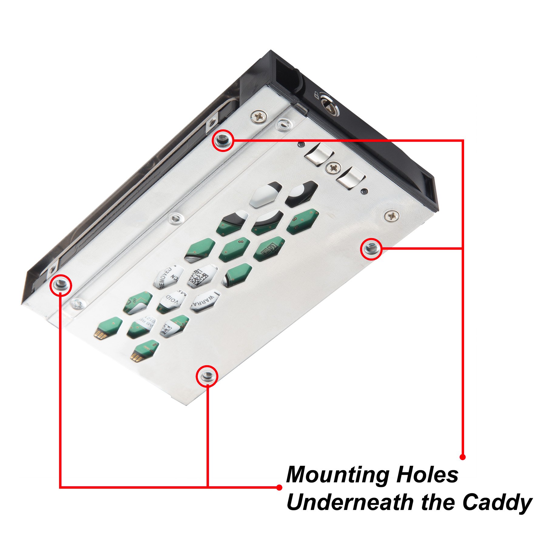 Syba 4 Bay 2.5” SATA Hard Drive Mobile Rack Mount for 5.25" Drive Bays, for HDD SSD SY-MRA25038