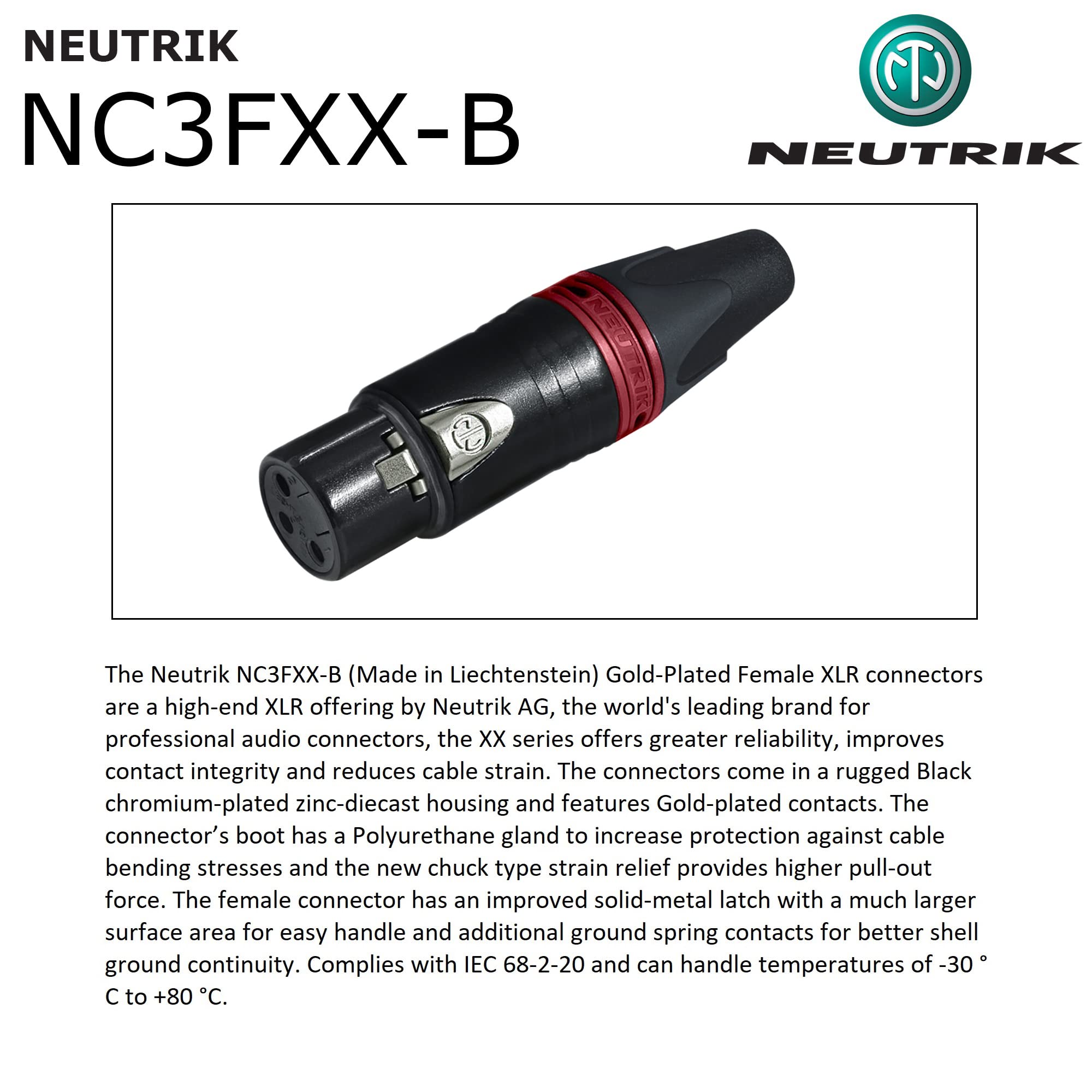 WORLDS BEST CABLES 1 Foot - RCA to XLR (Female) Cable Pair - Canare L-4E6S Star-Quad Audio Interconnect Cable & Amphenol ACPL RCA & Neutrik Female XLR Gold Plugs - CUSTOM MADE