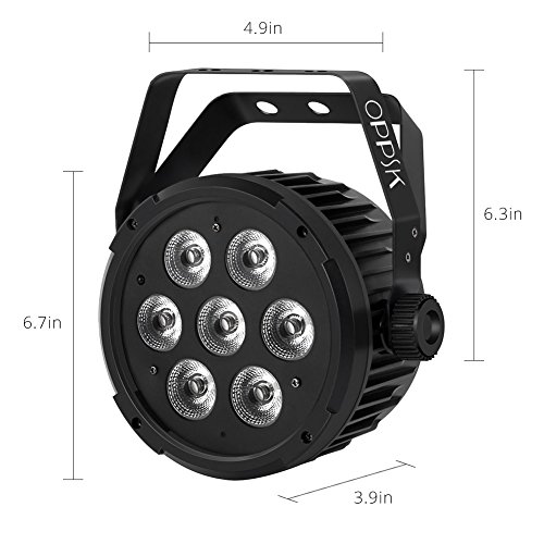 Stage Light, OPPSK 90W 30LEDs RGBA/UV Par Light with 9 Modes Party Lights Sound Activated DMX Control for Church Wedding Events Halloween Christmas Stage Lighting