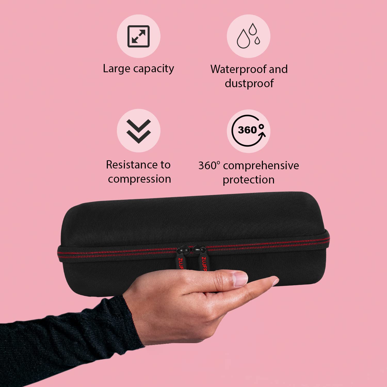 ZUJFPL EVA Hard Case for JBL Charge 5 / Charge 4 Bluetooth Portable Speaker,Fit for JBL Charge 4 / Charge 5 Premium Travel Protective Carrying Storage Bag