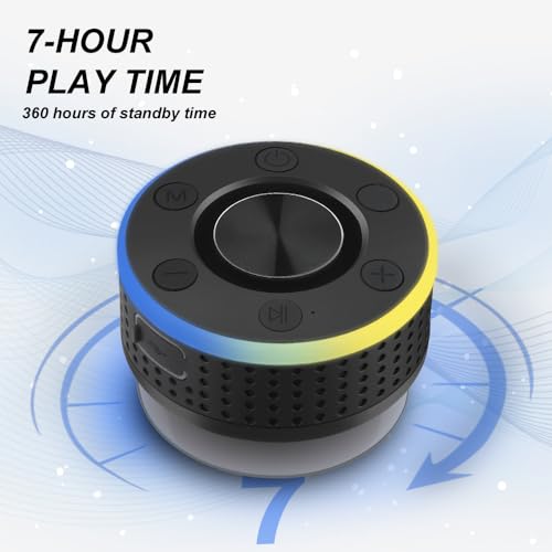 zakotu IP7 Waterproof Speakers Bluetooth Wireless with Suction Cup, Portable Speaker