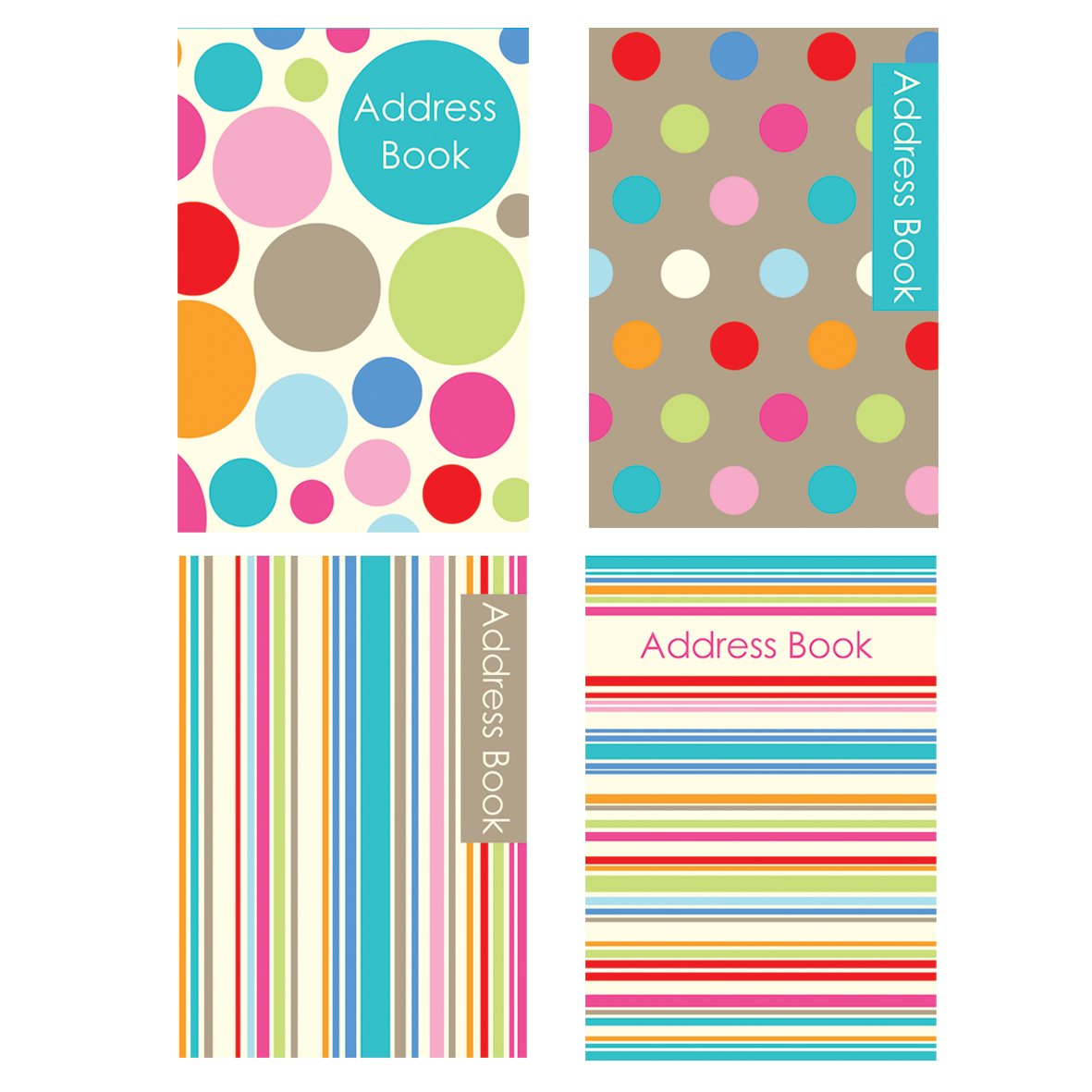 Tallon Spots & Stripes Pocket Address Book