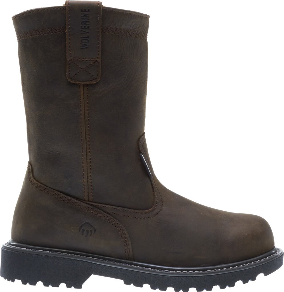 Wolverine Men's Floorhand 10" Waterproof Wellington Boot, Dk Brown, 9.5 X-Wide