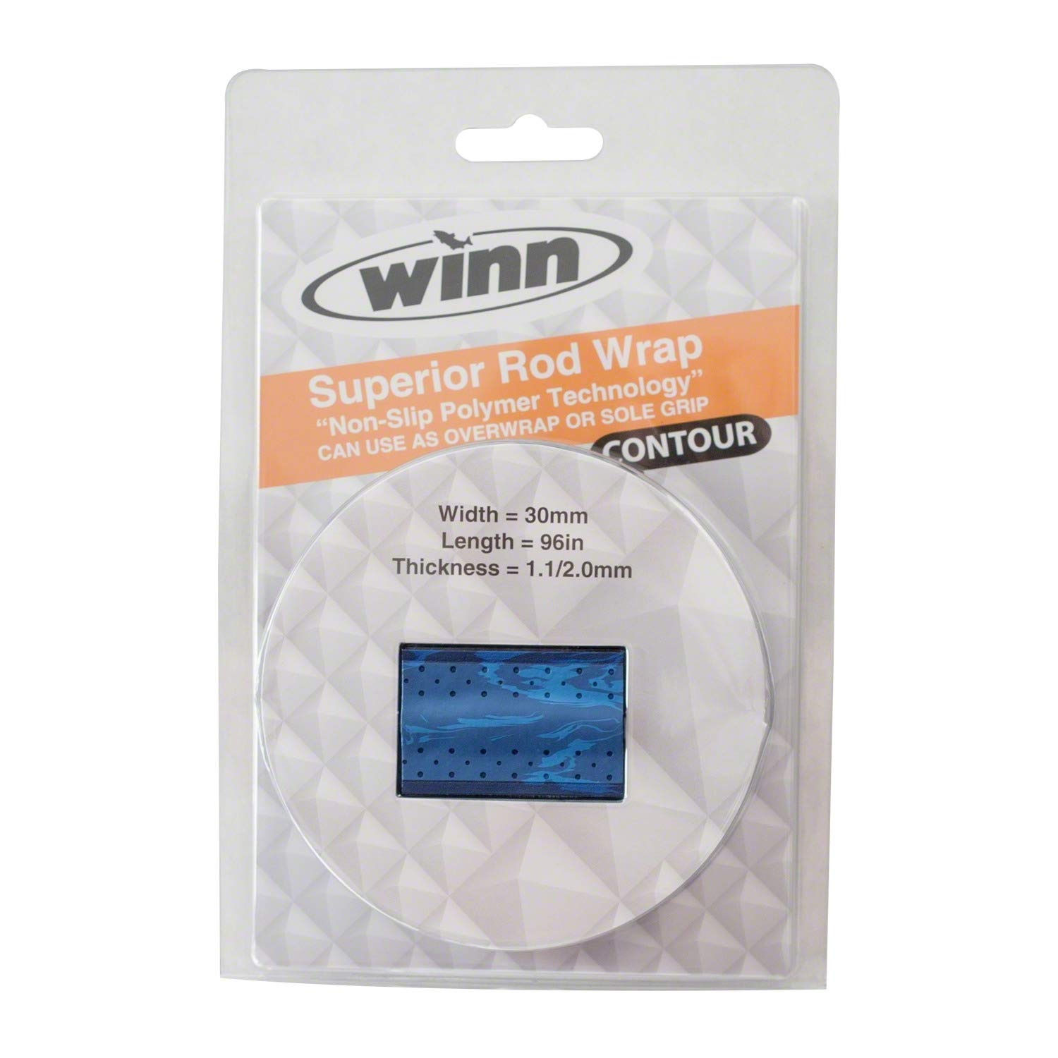 Winn Fishing 96" Rod Overwrap Tape, Contour - Blue Camo