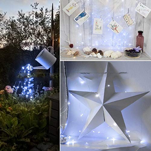 ZBM--ZBM Solar Lights Outdoor,8 Modes Solar Garden Lights, 5m/10m/20m Copper Wire Solar String Lights, Waterproof For Christmas, Halloween, Tree, Garden, Home, Wedding, Pathway, Party Fairy Lights fai