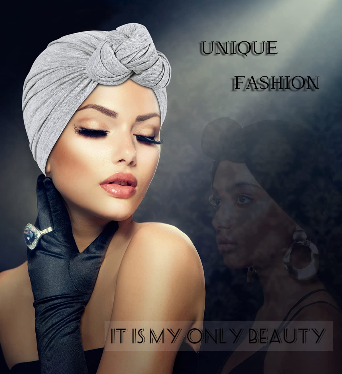 Women's Beanie Turban Hats, Indian Hats Headscarves,