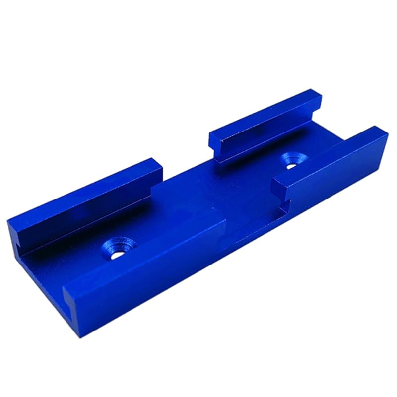 T-Track For Cross Connector With Predrilled Mounting Holes Aluminum Alloy Saw Table Track Intersection Pa Useful T-Track Intersection Kit For Woodworking Double-Cut Jig Profile