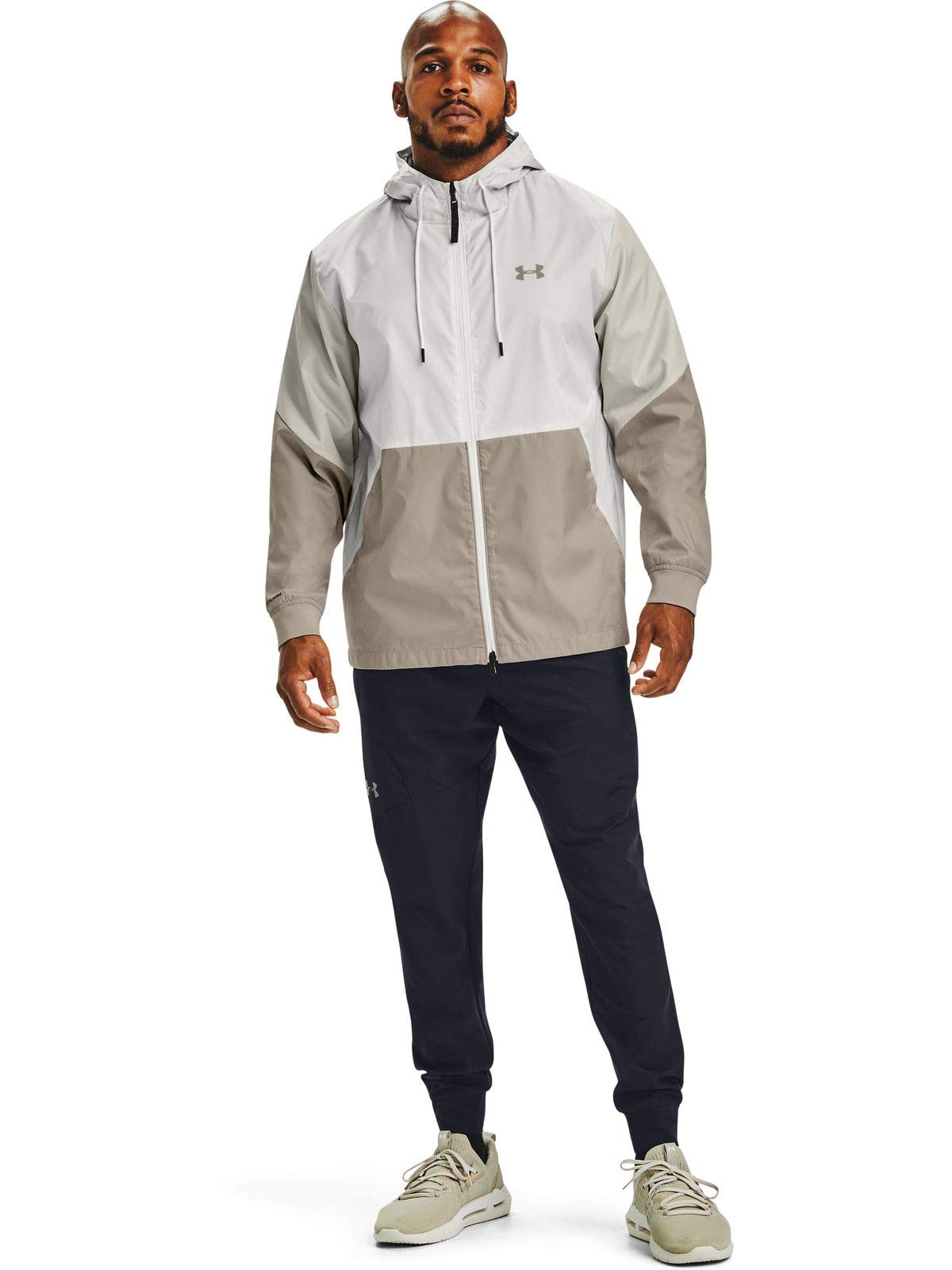 Under Armour Field House Jacket, Onyx White (113)/Highland Buff, X-Large