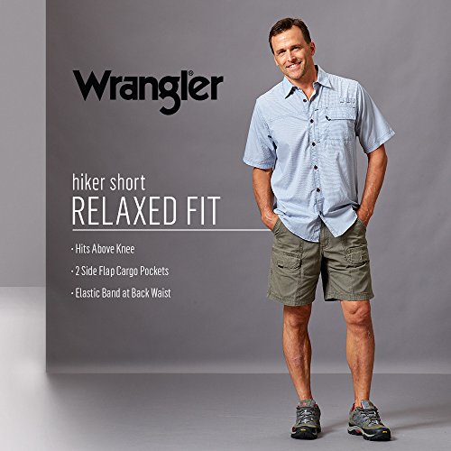 Wrangler Authentics Men's Canvas Utility Hiker Short, Earth Green, 33