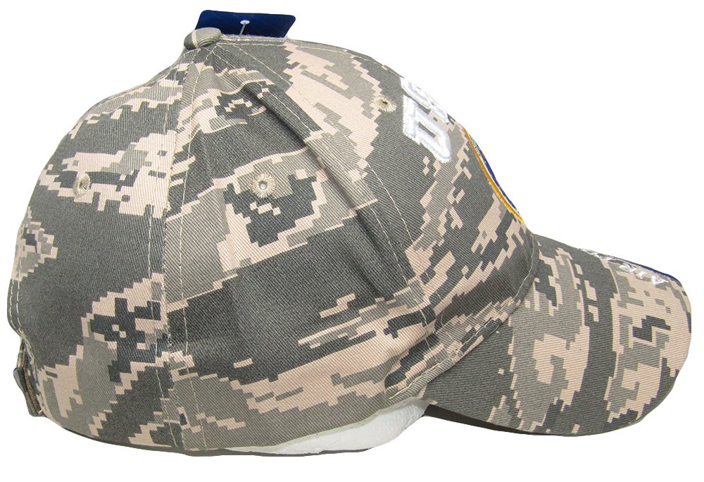 USAF United States Air Force USA Flag On Bill Digital ACU Camo Embroidered Cap
