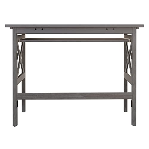 Winsome Wood Xander Computer Desk, Oyster Gray