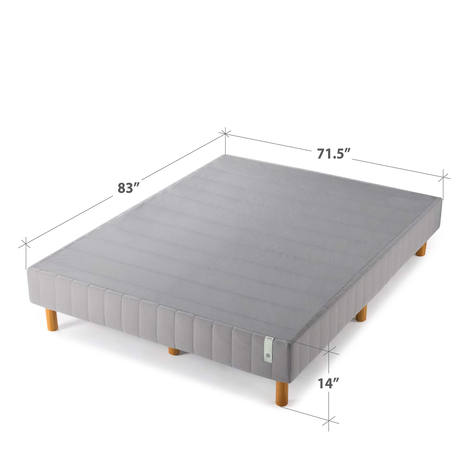 ZINUS GOOD DESIGN Award Winner Justina Metal Mattress Foundation / 14 Inch Platform Bed / No Box Spring Needed, Cal King