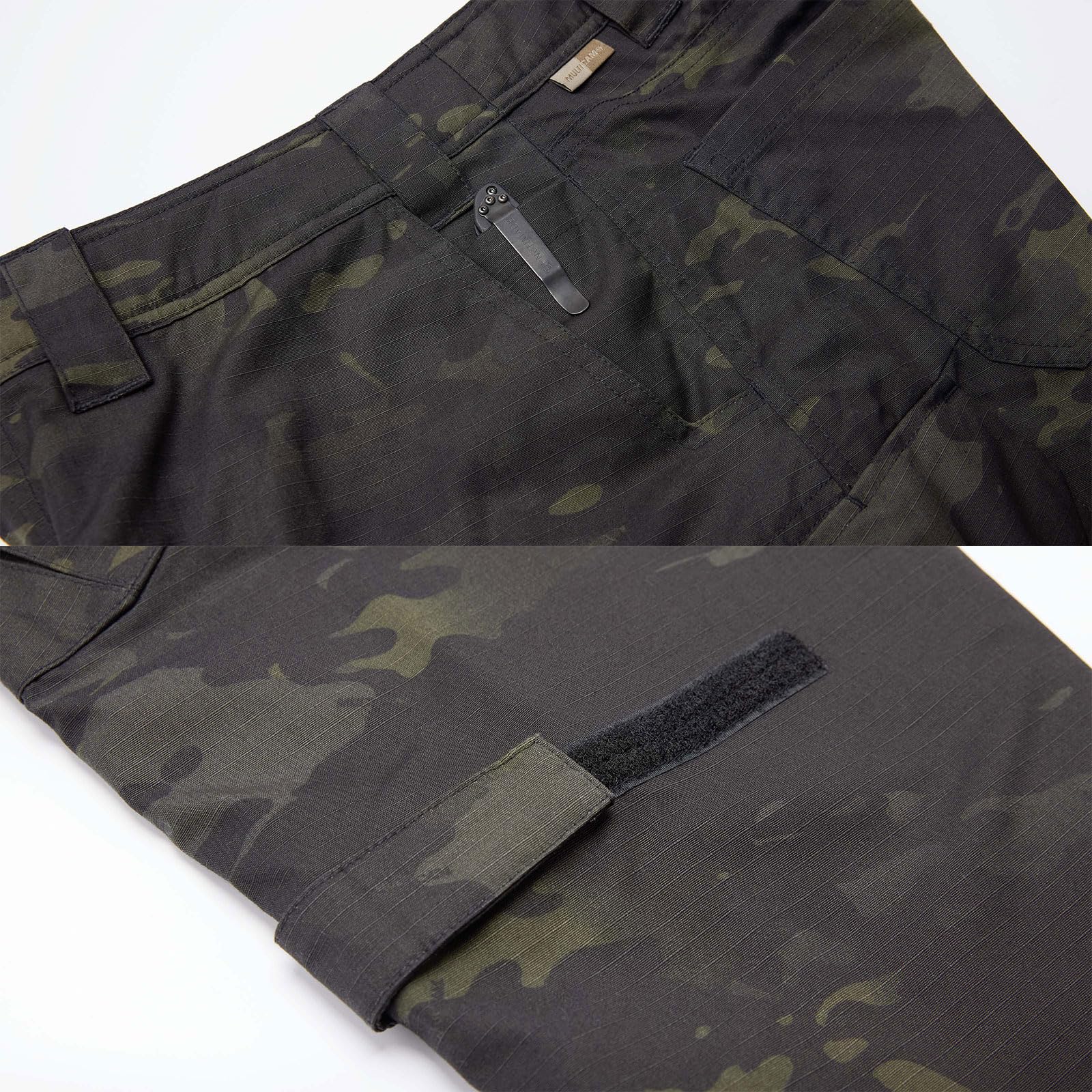 VIKTOS Men's Wartorn MC Tactical Casual Durable Double Zip EDC Combat Fit Cargo Pants with Multi Pockets, Multicam Black, 36 W x 36 L