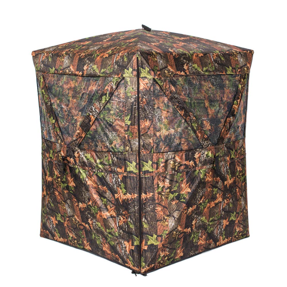 Vulture Pop-up Portable 3 Person Ground Hunting Blinds, 58 x 58 x 67 inches Camo Pattern Oxford Fabric