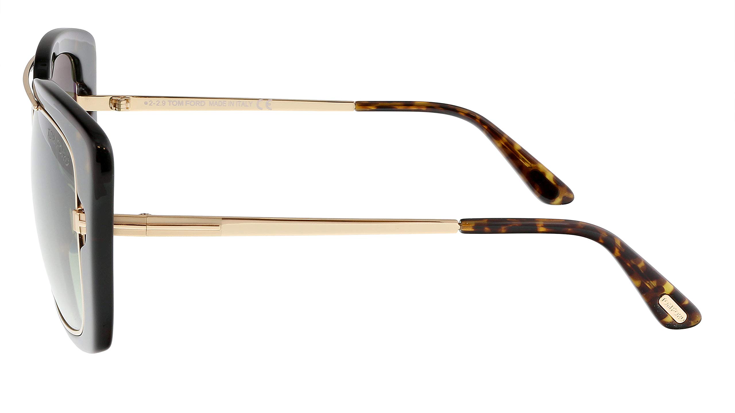 Sunglasses Tom Ford FT 0619 52P Dark Havana/Green Gradient