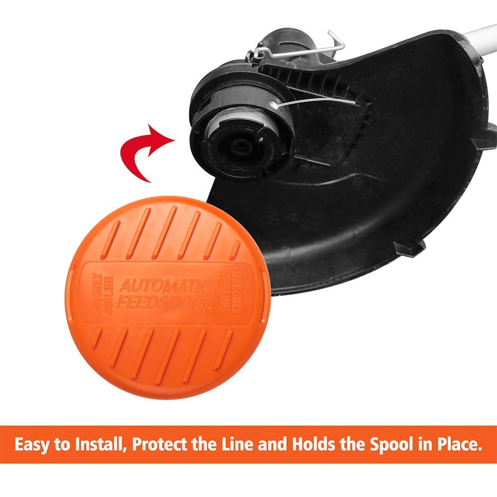 X Home AF-100 Weed Eater String Compatible with Black Decker String Trimmers, 8 Spools & 2 Caps