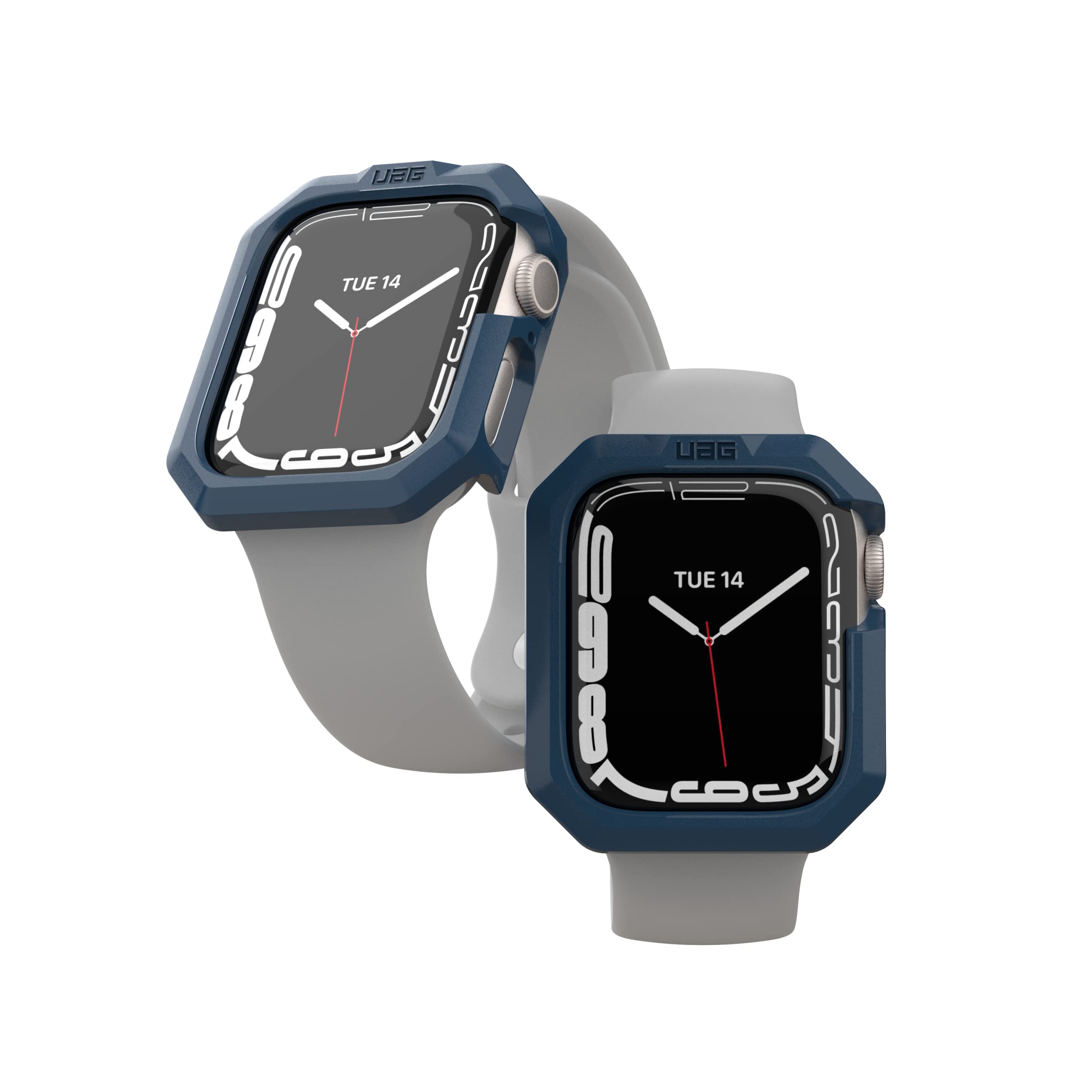 UAG Compatible with Apple Watch Case 49mm iWatch Series Ultra 2/Ultra, Scout Black Rugged Military Grade Protective Bumper Case by URBAN ARMOR GEAR