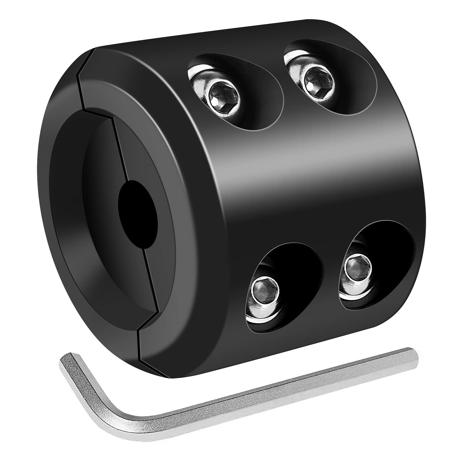 Winch Stopper for Cable. Truck UTV ATV Rubber Winch Cable Stopper, Protects Towing Hook, Synthetic Rope, Cable Line from Wear or Damage, Hawse, Bumper. Quick Installation with Tools. (black)