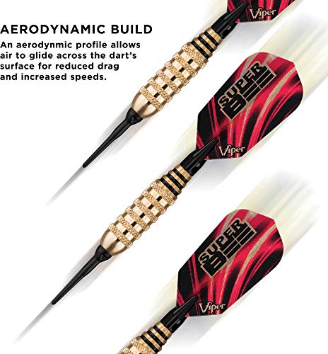 Viper by GLD Products Super Bee Soft Tip Darts: Brass, 16 Grams