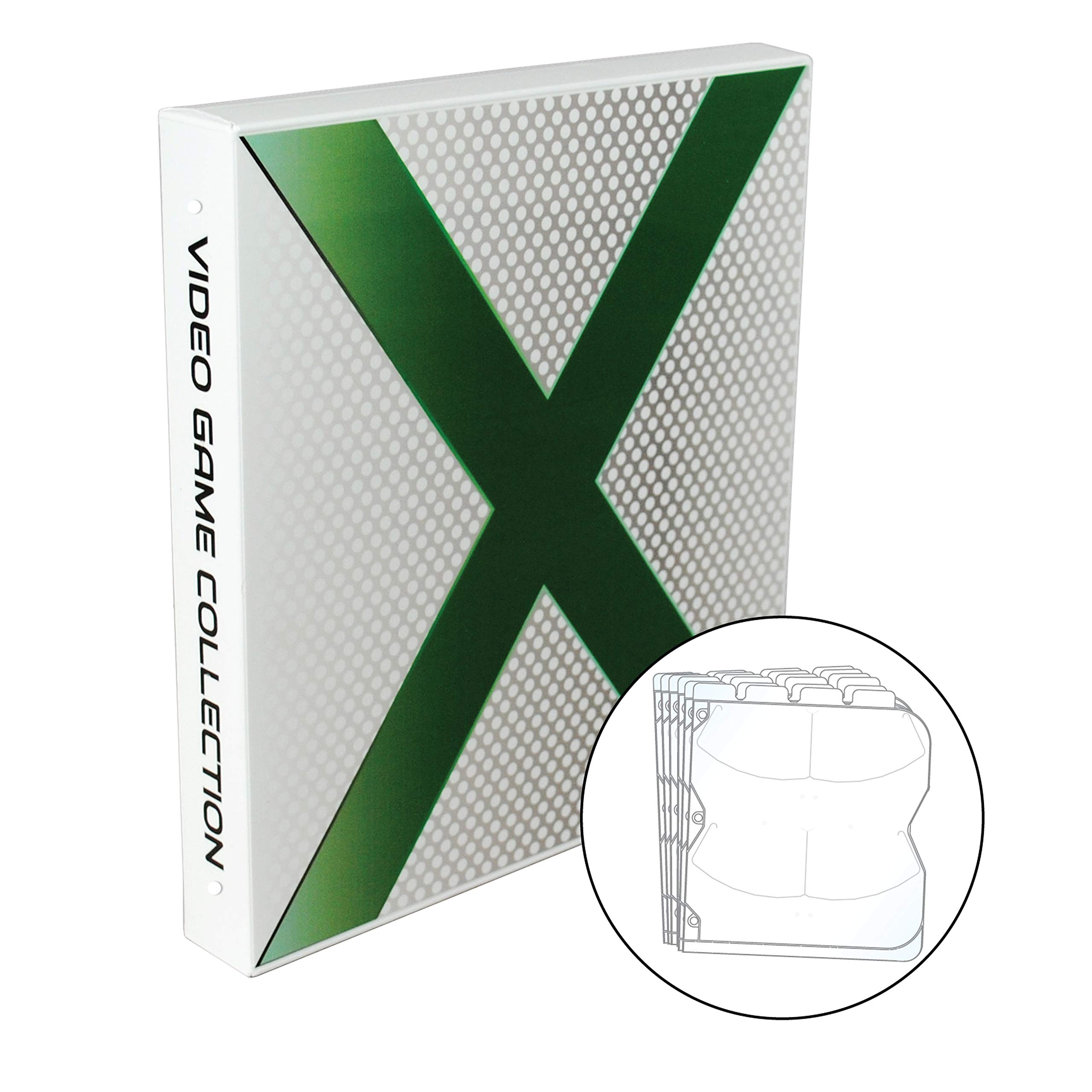 UniKeep High Capacity Xbox Themed Disc Storage Case - Holds 80 Xbox Video Games