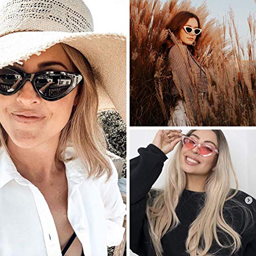 WearMe Pro - Retro Vintage Tinted Lens Cat Eye Sunglasses