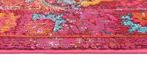 Unique Loom Baracoa Collection Area Rug - Rumba (8' 4" x 10' Rectangle, Red/ Brown)