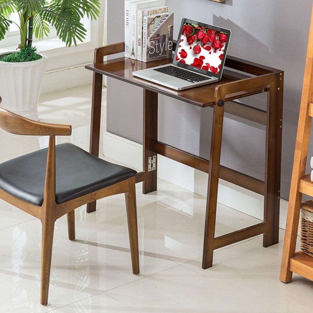 YLYAJY Industrial Computer Desk with Bookshelf, Office Desk, Writing Desk, Wood and Metal Frame, Industrial Style, Study Tabl