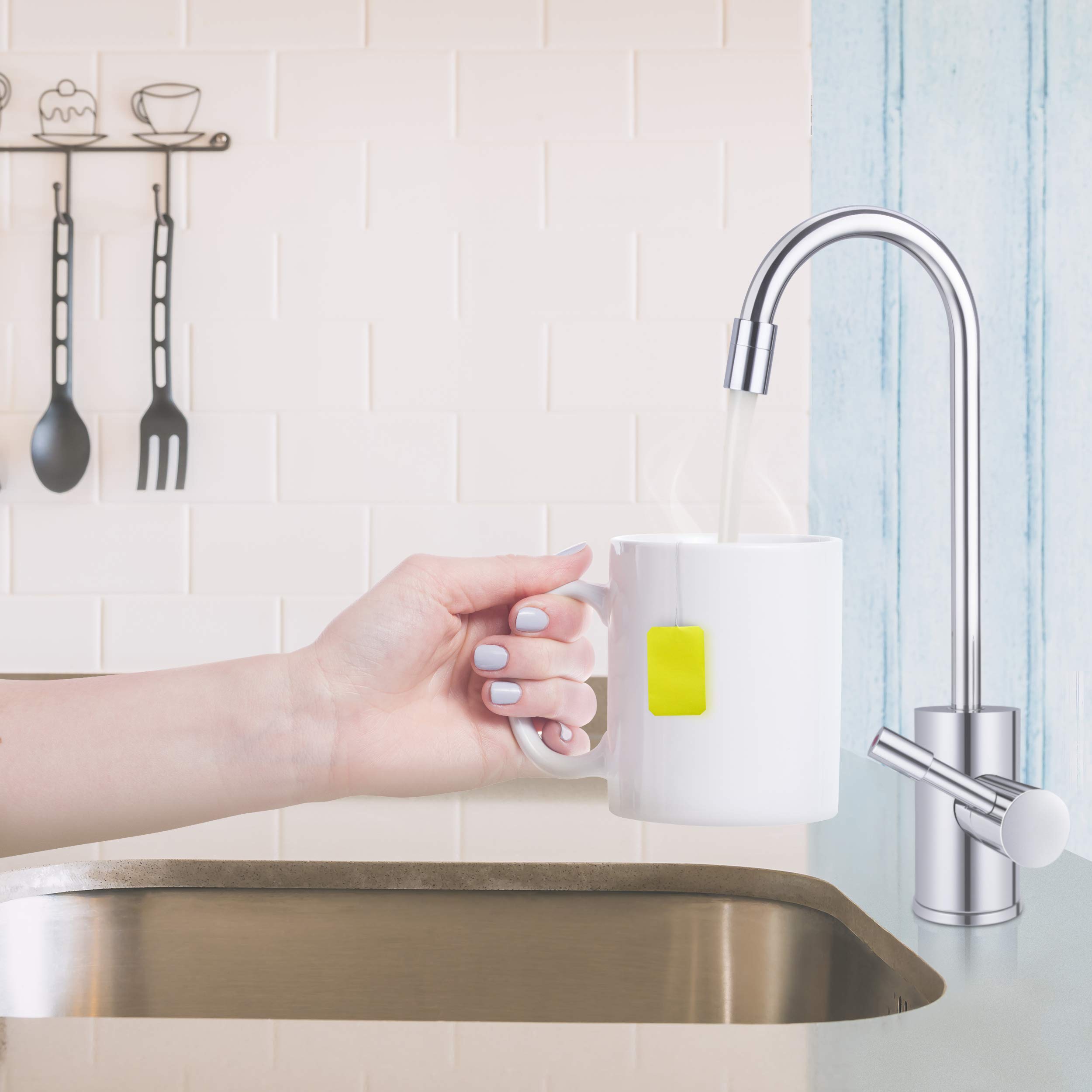 Westinghouse Instant Hot Water Dispenser, Includes Brushed Nickel Faucet