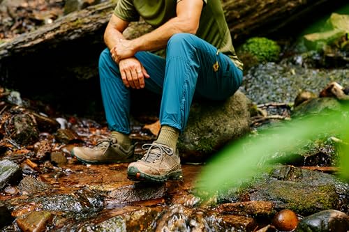 Vasque Men's Talus Low Waterproof Hiking Shoe, Brown Olive/Ginger, 11 Medium