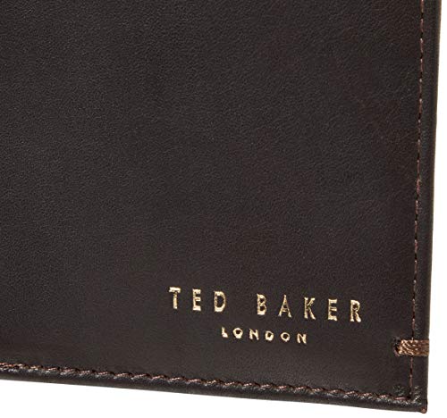 Ted Baker Men's 0 Travel Accessory-Bi-Fold Wallet, Dk-Brown, One Size