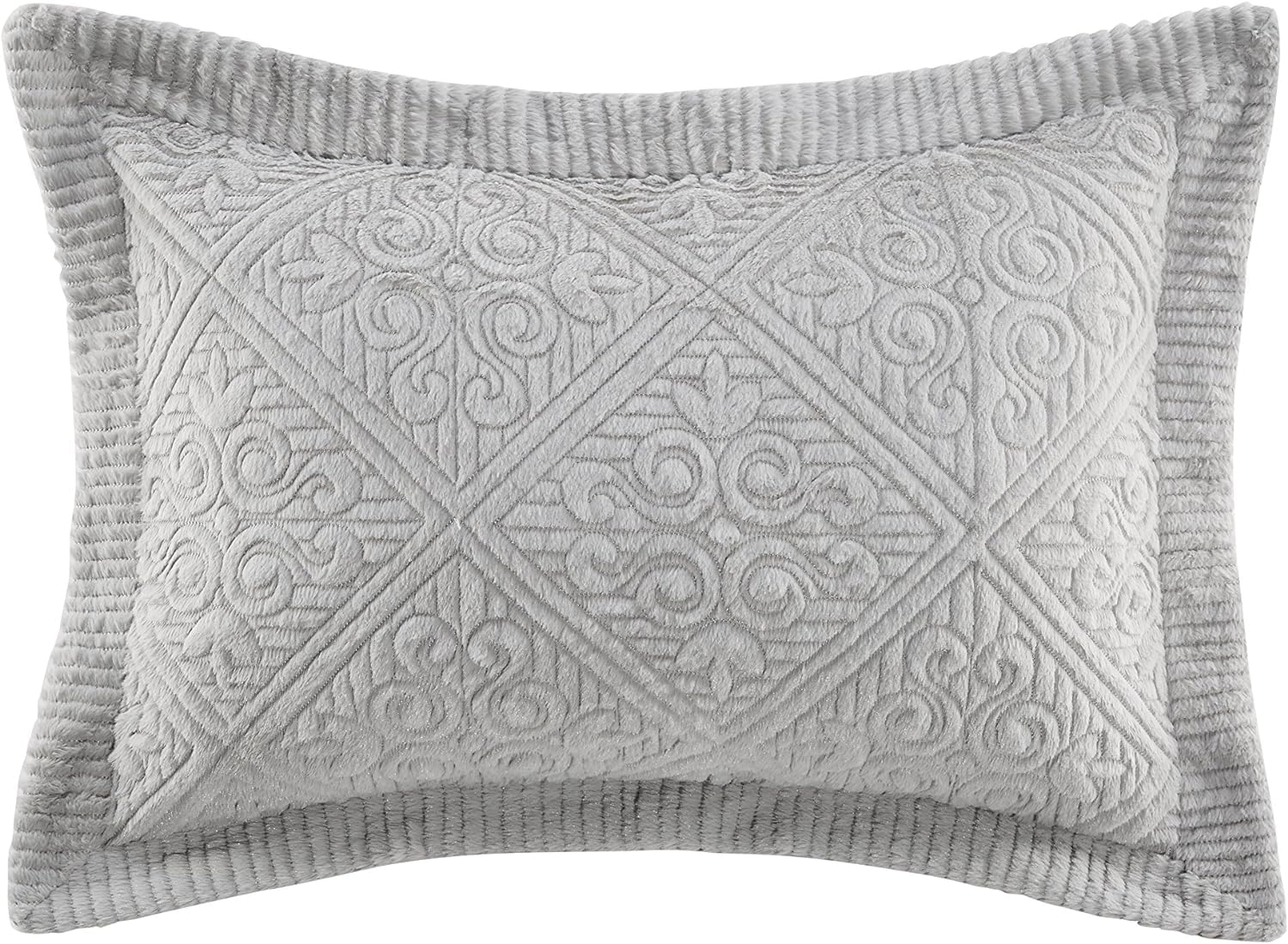 VCNY Home - King Size Bedding, Soft Plush Bedspread with Matching Shams, Dorm Room Essentials, Embossed Inspired Room Decor (Westland Grey, 3-Piece)