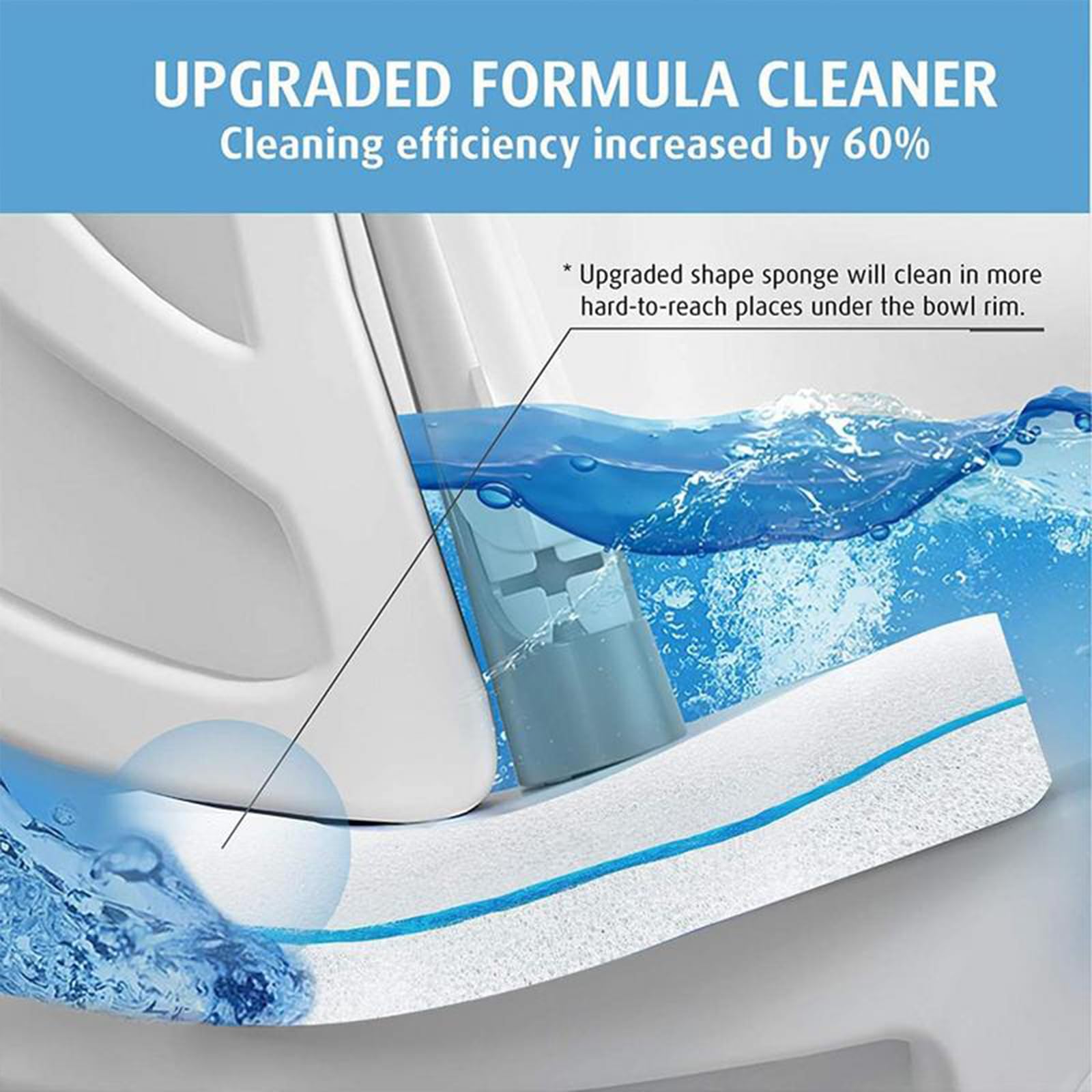 Upgraded Wand Refills,Toilet Brush Replacement Head, Disposable Toilet Brush Heads Compatible with Clorox Wand Refills,30 Count