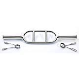 Weider Olympic Tricep Bar with Knurled Grip,Silver,WOTB11