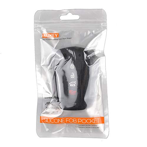 XUKEY 4 Button Silicone Flip Key Cover Remote Fob Case for Hyundai Kona 2018 2019 Car Key Shell Jacket Protector