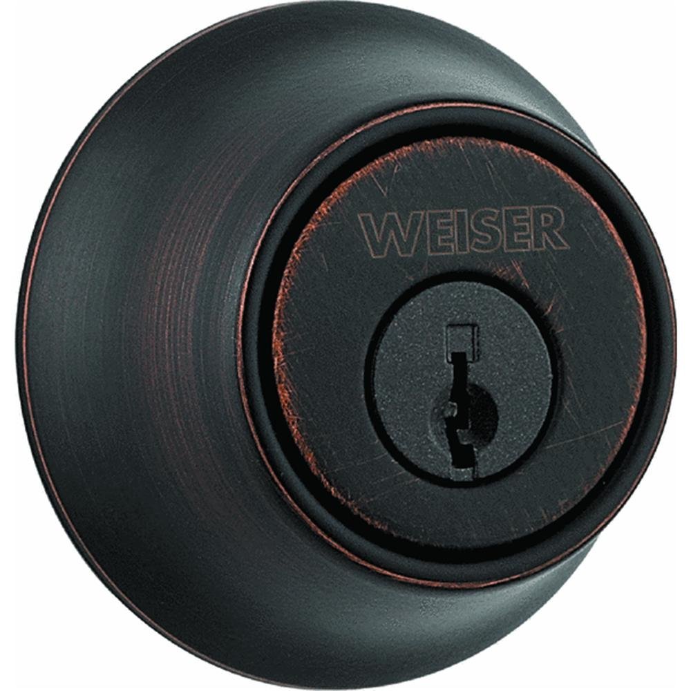 Weiser Lock GDC9471 11P K3 SMT MS RL Elements Single Cylinder Deadbolt