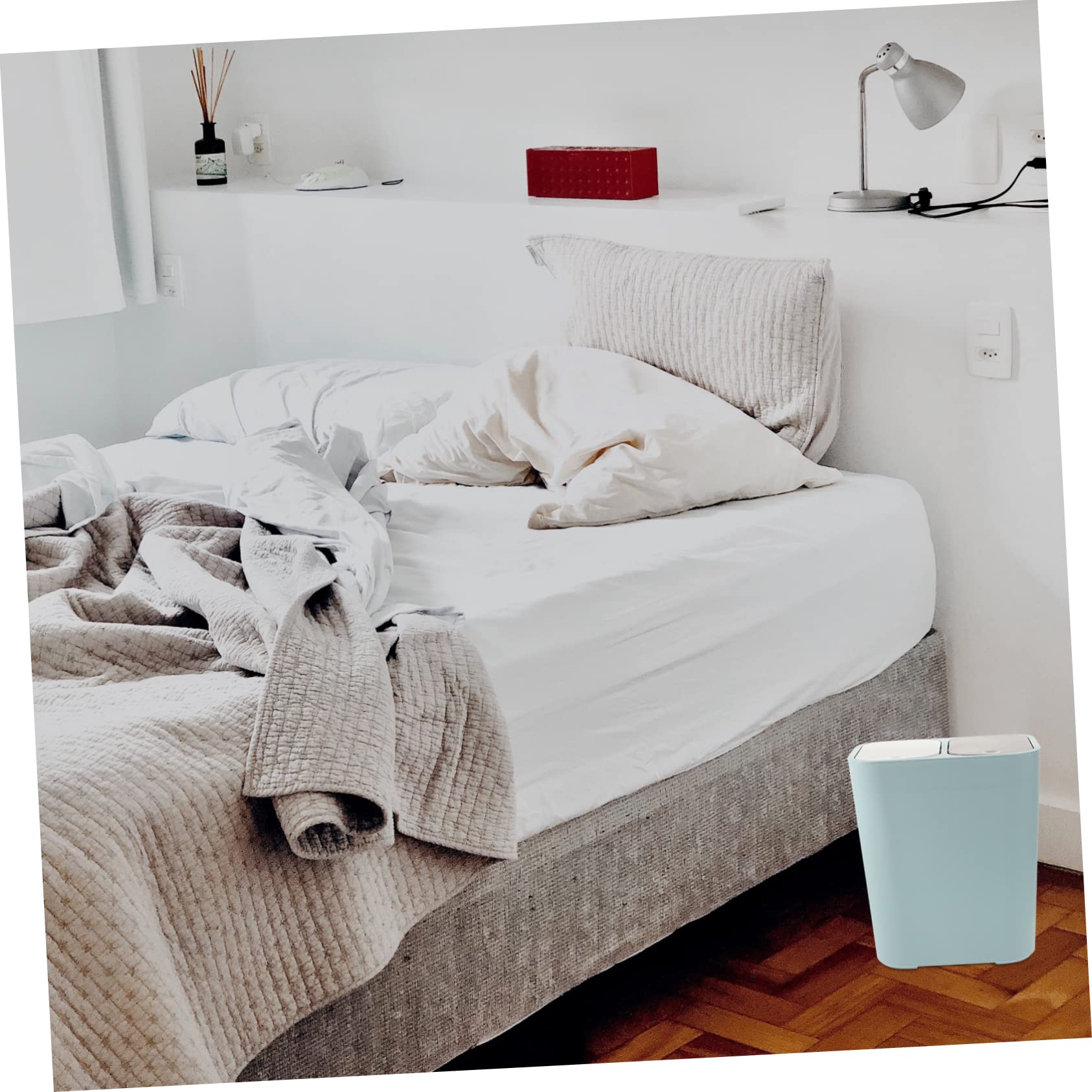 WATIIFUFU Sorting Trash can Dual Garbage bin Recycle bin with lid Kitchen Waste Container Rubbish Basket Kitchen Waste bin Garbage Pail Waste Paper Basket Trash Bucket pp Shanghai Household