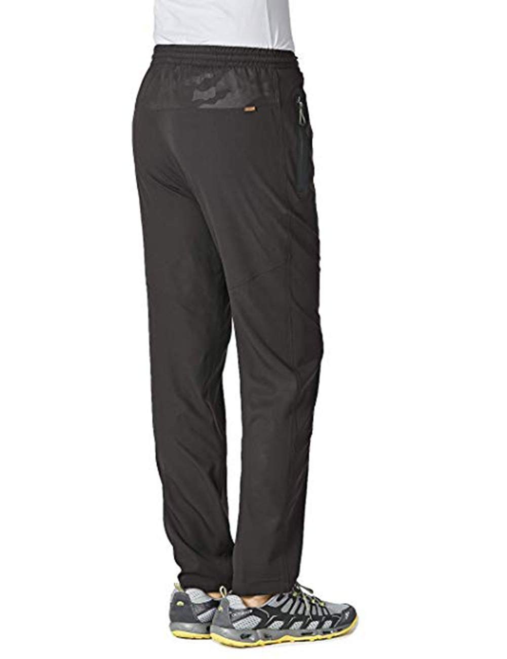 Wohthops Men's Flat Front Pants Jogging Cycling Running Loose Sportswear Pants Dark Blue, 40