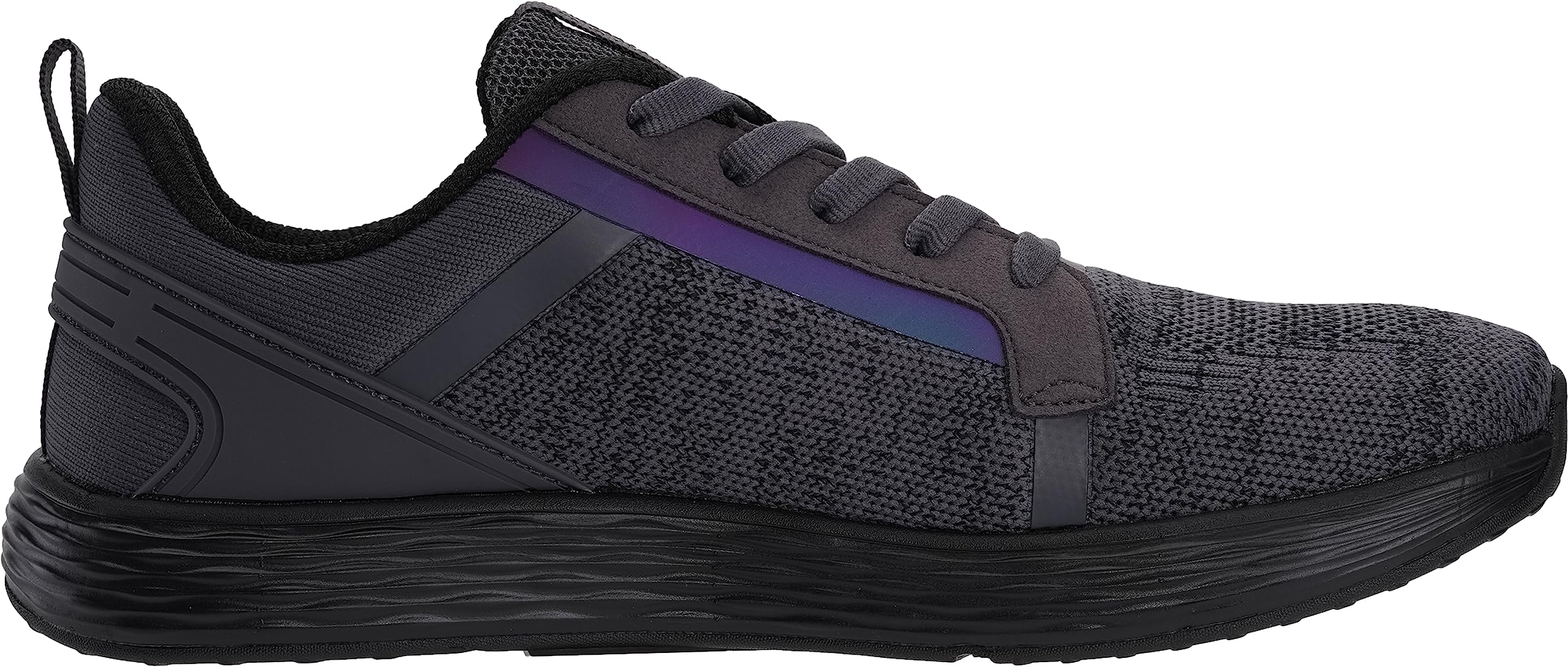 WHITIN Men's Wide Width Toe Box Road Shoes Zero Drop size 12 Tennis Sports Knit Breathable Indoor Workout Gym Rubber Non Slip Cushioned Grey 46