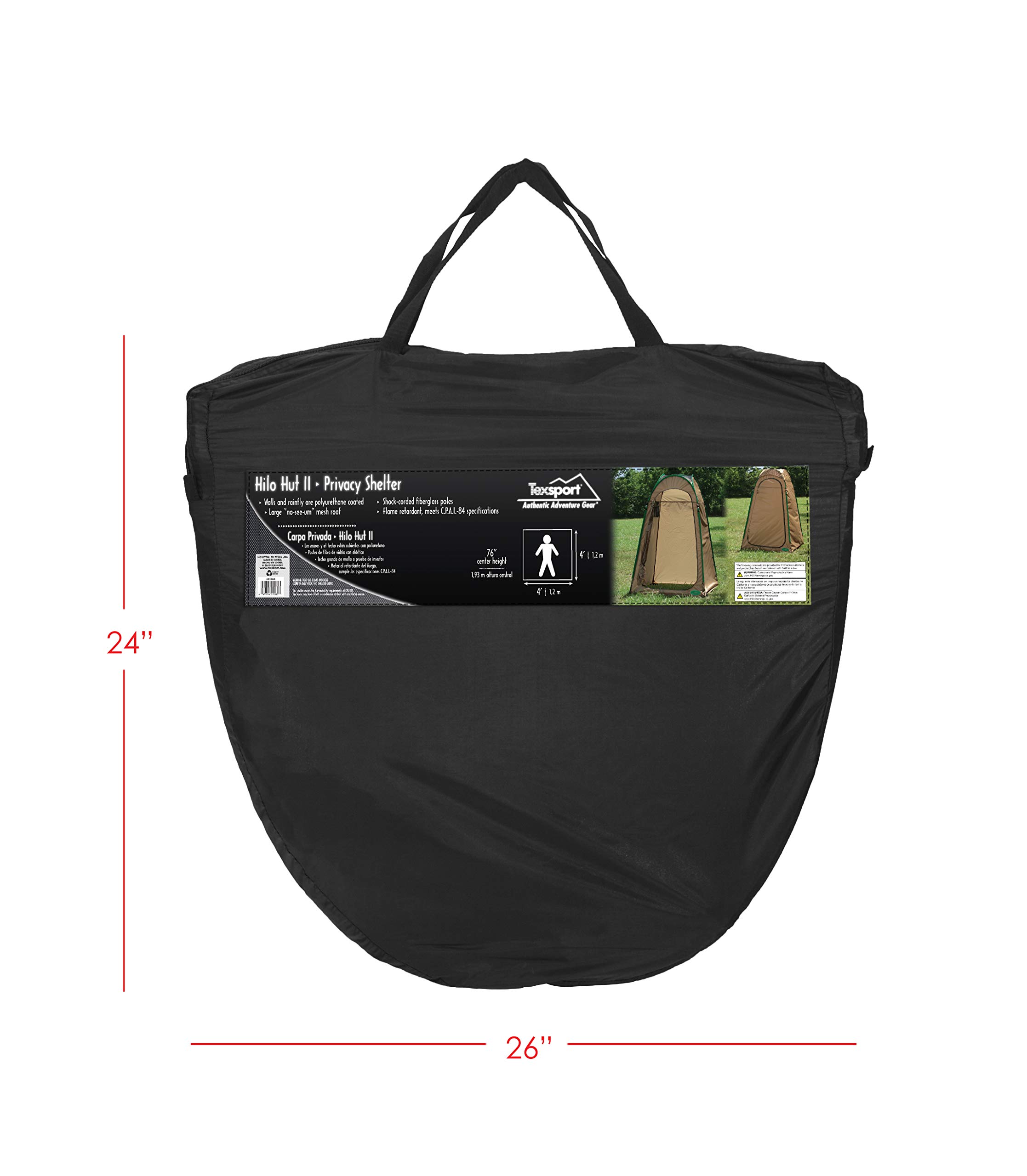Texsport Hilo Hut II Portable Outdoor Changing Room Privacy Shelter