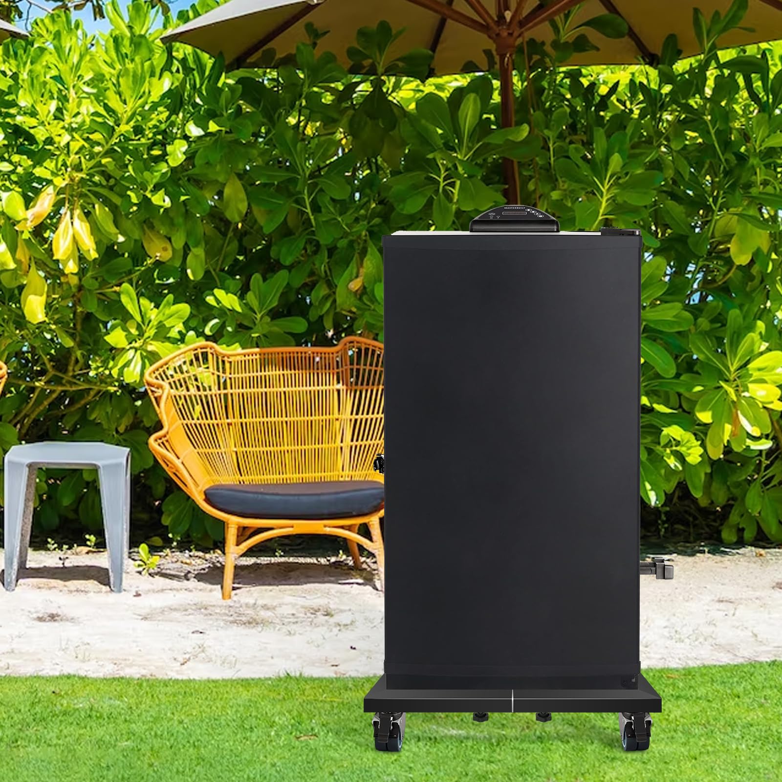 Zsytbyyds Heavy Duty All Steel Smoker Stand,Electric Smoker&Vertical Electric Smoker&Digital Electric Smoker Universal Mobile Stand Base