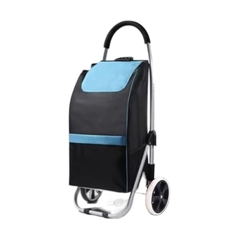 XDMINGY Folding Shopping Cart, Shopping Trolley Shopping Cart Folding Trailer Trolley Portable Trolley Hand Pulling Home Luggage Grocery Utility Carts