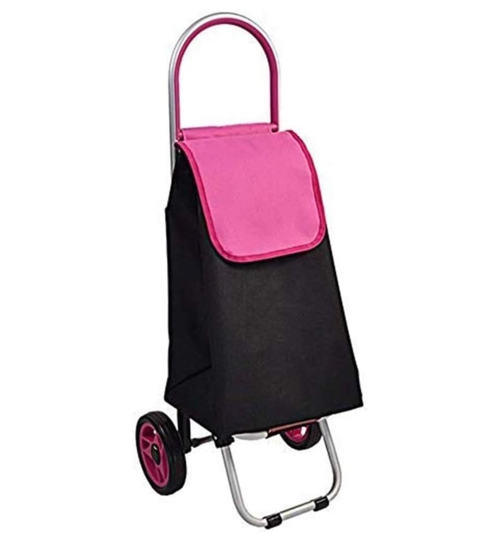 XDMINGY Folding Shopping Cart, Shopping Cart Lightweight with Great Loading Capacity Waterproof Stair Climbing Cart with Wheels Grocery Utility Carts, 90*32cm