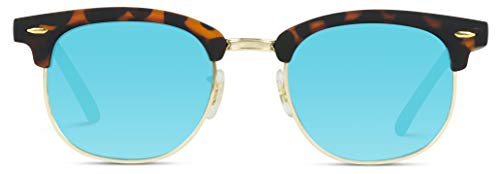 WearMe Pro - Polarized Classic Half Frame Semi Rimless Retro Sunglasses Women Men