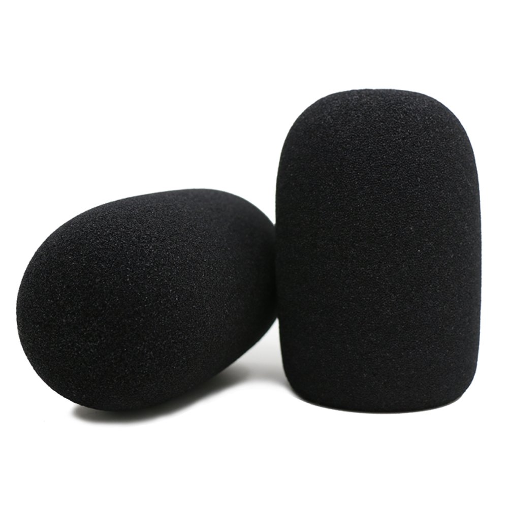 YOUSHARES Audio-Technica AT2020 Pop Filter - 2 PCS AT2020 Microphone Windscreen for Audio Technica AT2020 and AT-2035 AT-2050 ATR2500 ATR2500X AT-4040 Microphones (Black)