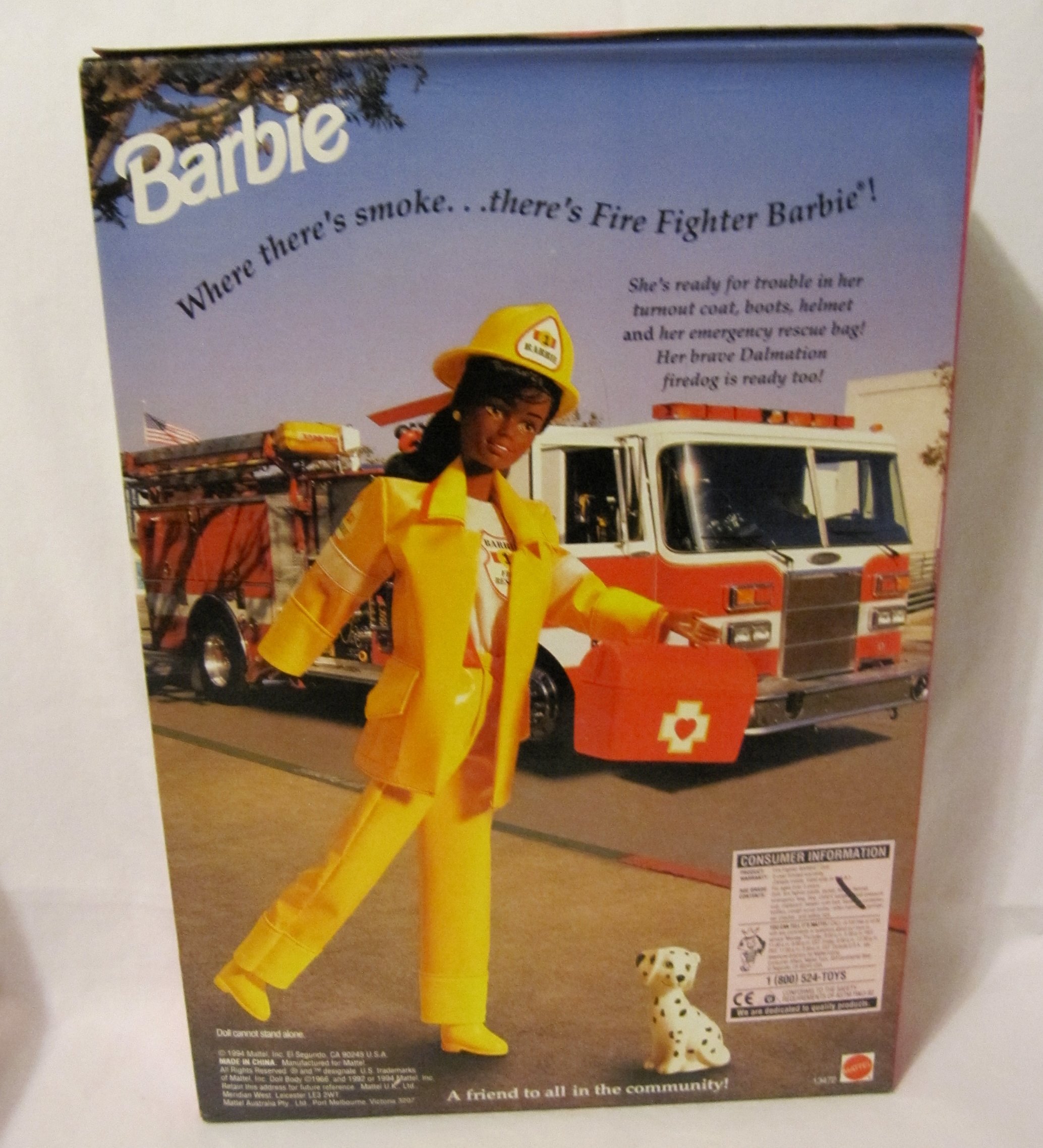 The Career Collection African American Fire Fighter Barbie