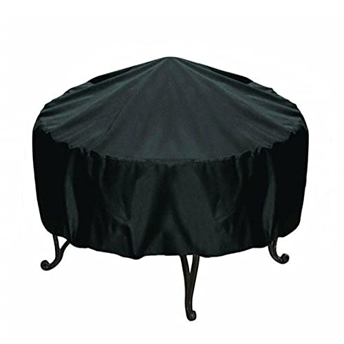XG-ZD Fire Pit Cover Round for Fire Pit Heavy Duty Outdoor Firepit Cover Full Coverage Patio Outdoor Fireplace Cover Fire Bowl Cover Waterproof Dustproof Garden Fire Pit Cover,3313