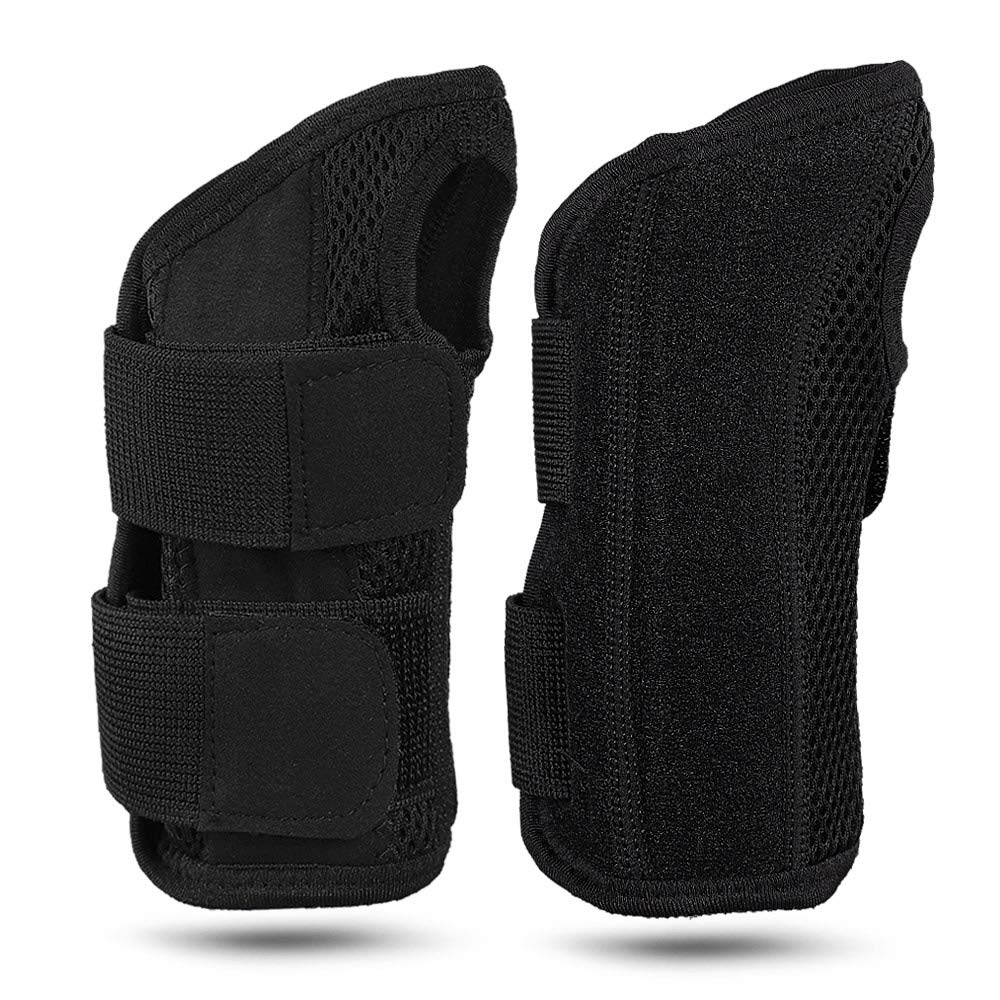 Wrist Brace, Carpal Tunnel Splint Compression Wrist Support Fixator for Relieve Arthritis, Tenosynovitis, Wrist Pain, Sport Sprain (L, single right)