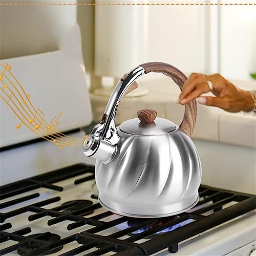 Teapot for Stovetop Stainless Steel Whistle Teapot Kettle Whistling Tea Kettle For Gas Stove Tea Kettle Stovetop